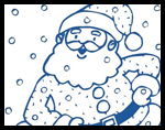 Santa Coloring Pages and Santa Printables & Printouts for Kids: Free ...
