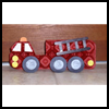 Fire Prevention Crafts for Kids: Fire Fighters, Engines and Trucks Arts ...