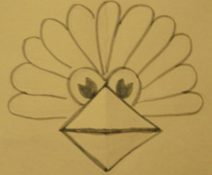 Thanksgiving Turkey Pop Up Card Making Craft - Turkeys Beak Opens and ...