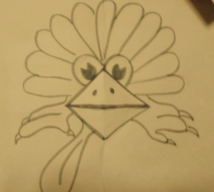 Thanksgiving Turkey Pop Up Card Making Craft - Turkeys Beak Opens and ...