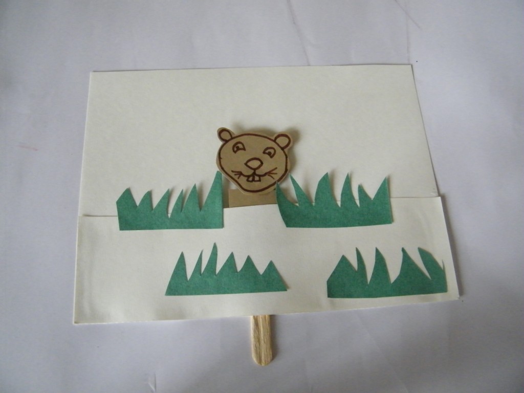 Peeping Groundhogs Craft Activity for Groundhog day - Kids Crafts ...