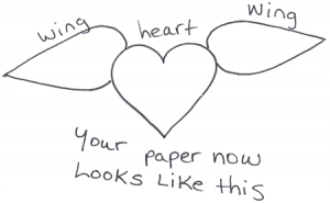 Making Winged Hearts Valentines Day Cards with Paper Folding and ...