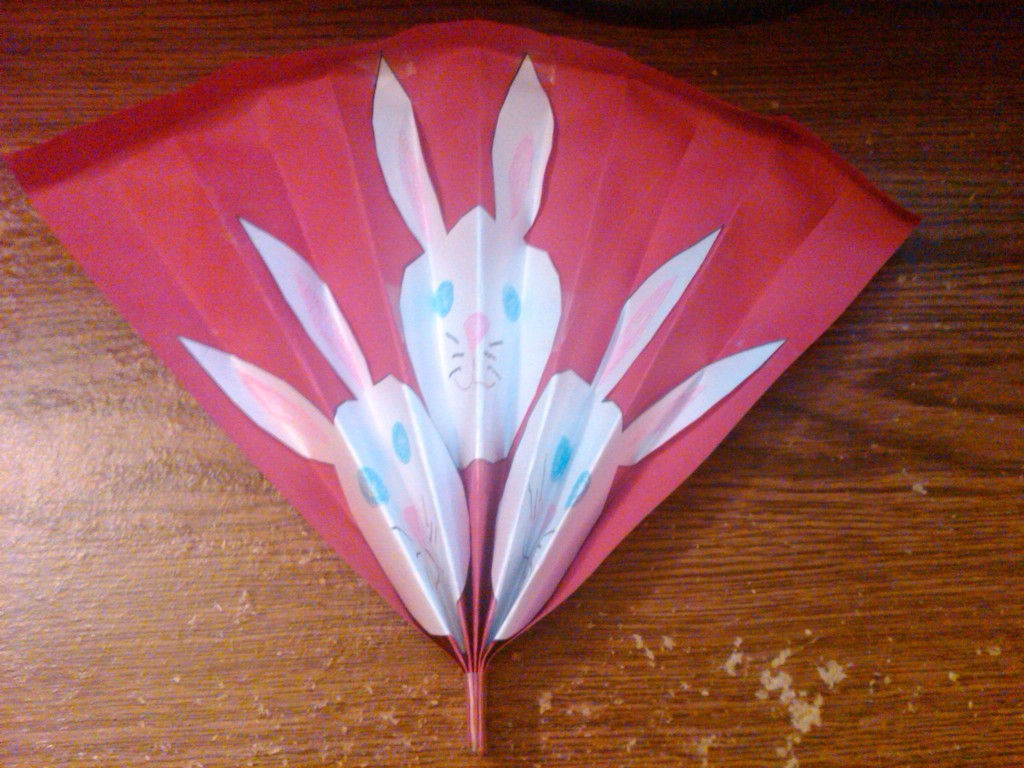 Making Rabbit Chinese New Year Fan Arts and Crafts Project for Kids ...
