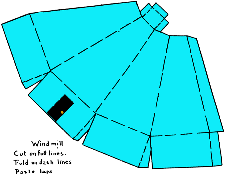 How To Make Paper Windmills With Paper Modelling Craft Instructions 