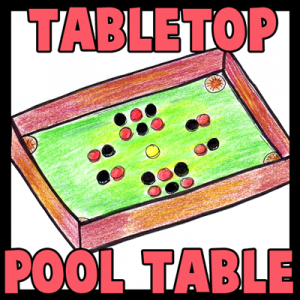 How to Make Cardboard Tabletop Billiards Pool Table Craft for Kids ...