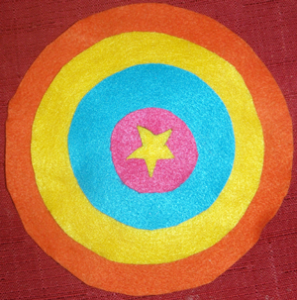 Making a Velcro Bullseye Ball Tossing Game to Make for Children - Kids ...