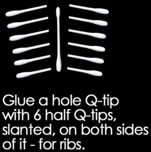 How to Make Q-Tip Skeletons - Kids Crafts & Activities