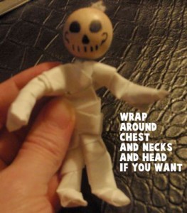 How to Make a Halloween Skull Mummy Figure - Kids Crafts & Activities