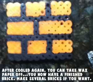 How to Make the Bricks from Super Mario Bros. with Perler Beads - Kids ...