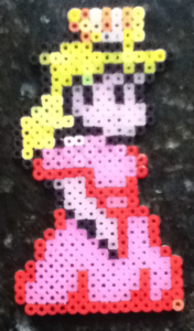 How to Make Princess Peach from Super Mario Bros. with Perler Beads ...